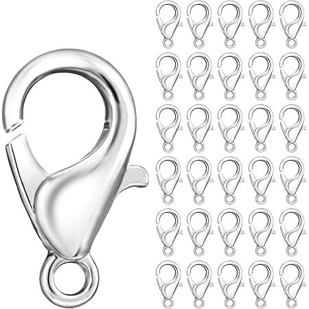 Amazon.com: 100PCS Lobster Clasps, Metal Alloy Small Lobster Claw ...