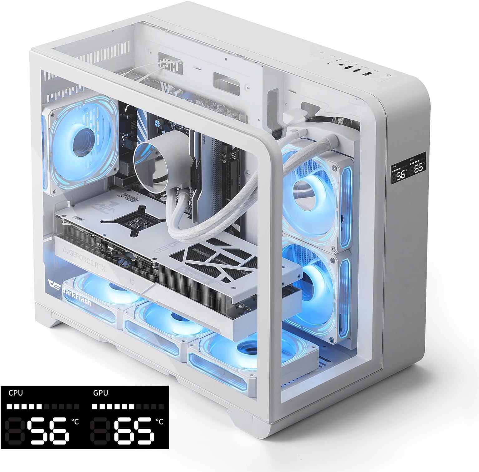 Amazon.com: Thermaltake Tower 250 Snow Mini-ITX Mini Tower; 2x120mm CT ...