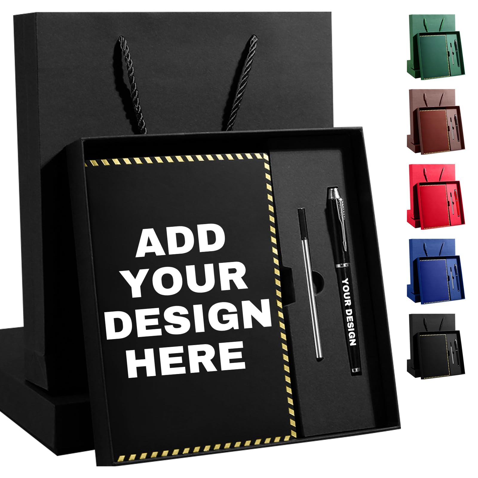 Amazon.com : Personalized Journal Notebook Set with Pen & Gift Box ...
