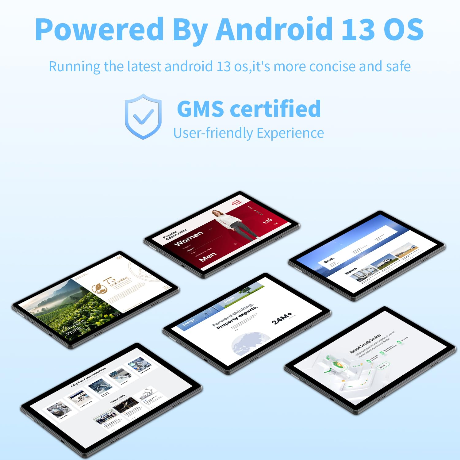 WXUNJA Android 13 Tablet, 6GB (2+4) RAM 64GB ROM, Quad-Core Processor, Dual Camera, WiFi ...