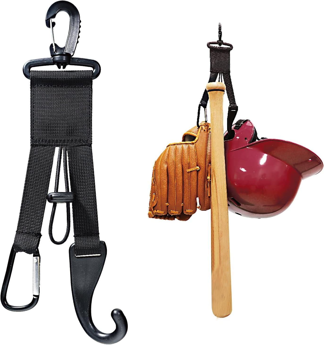 Amazon.com: Baseball Softball Gear Hanger Dugout Organizer Baseball Bat ...