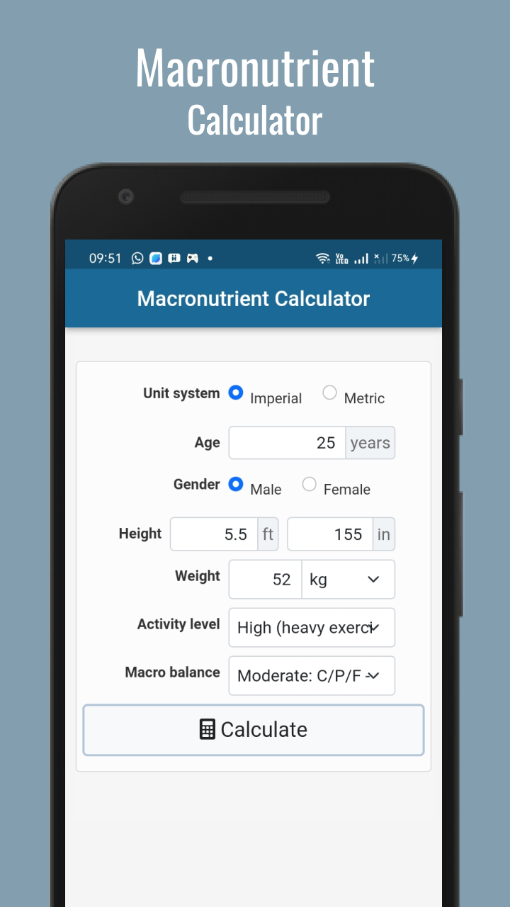 Macronutrient Calculator - App on Amazon Appstore