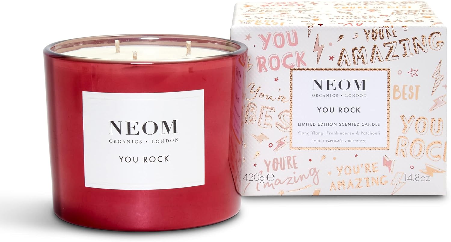 NEOM- You Rock Limited Edition Three Wick Candle, 420g | Ylang Ylang ...