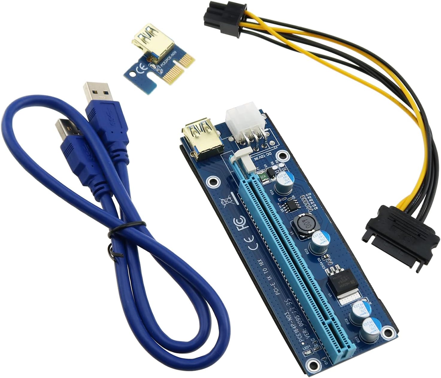 Amazon.com: E-outstanding PCIE Riser Wire 1Set VER006C PCI-E Riser Wire ...