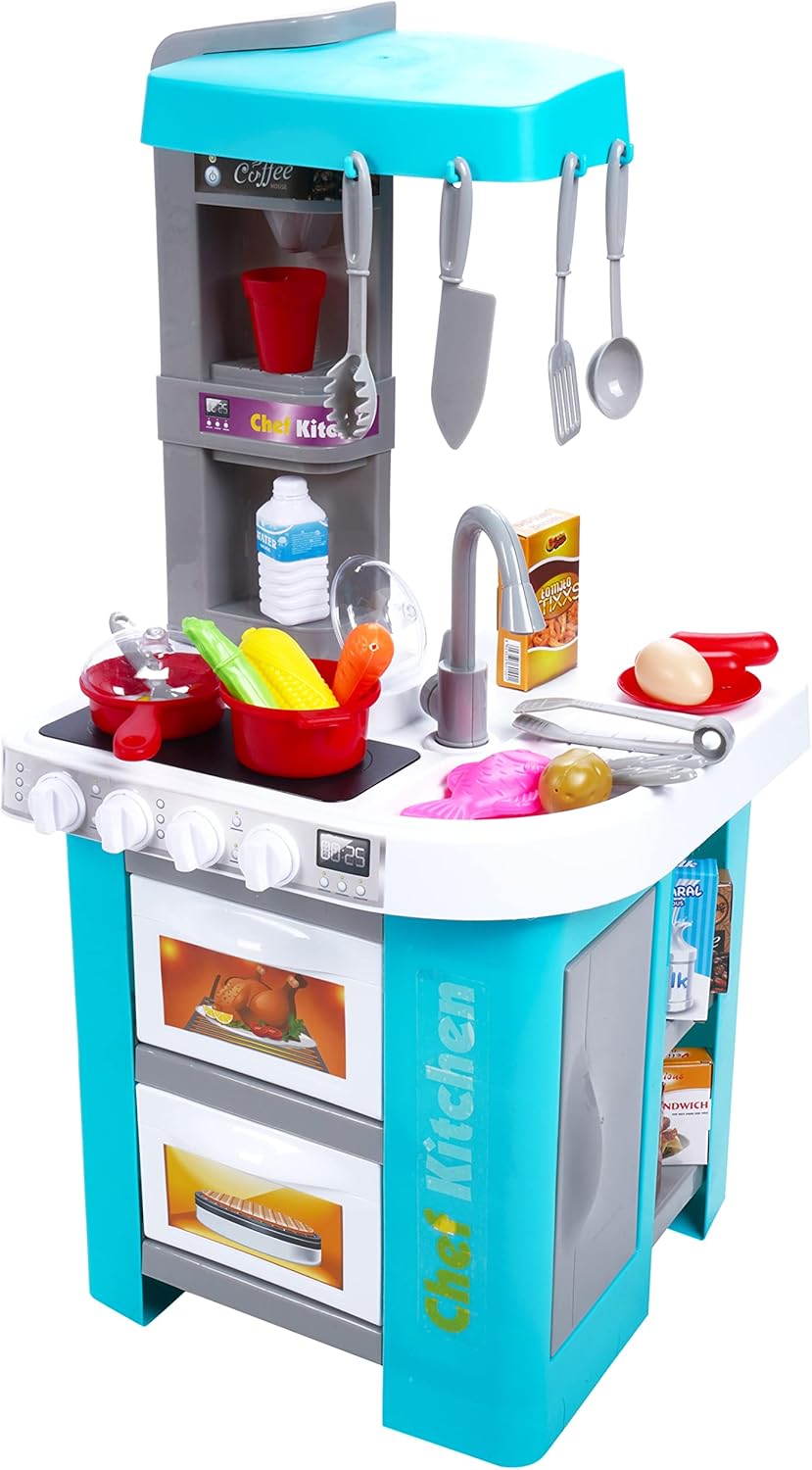 Talented Chef Kitchen Set Role Play Sink with Running Water Stove with ...