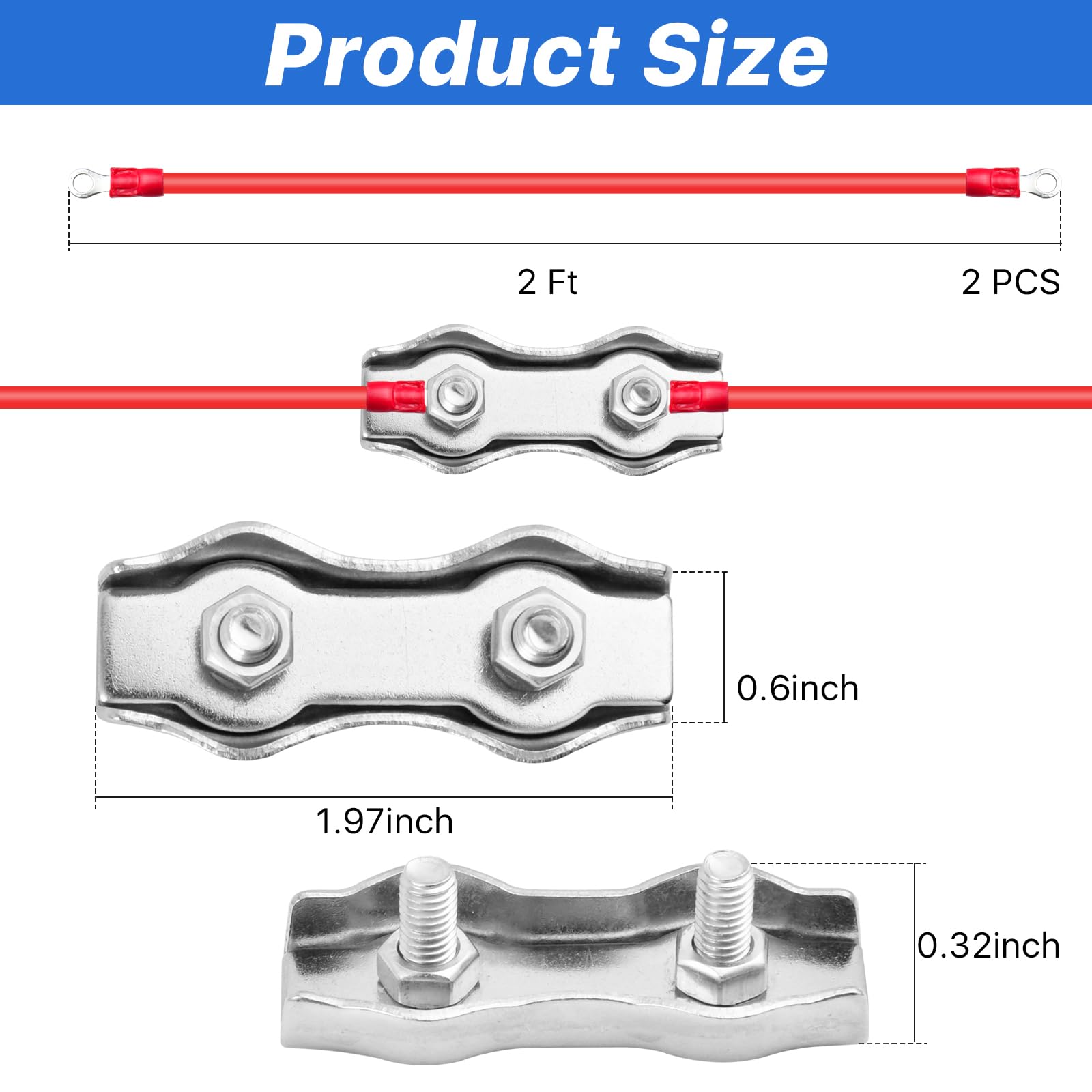 Poly Rope Connector GradenNow Upgraded 25 PCS M5 Wires Splicer ...