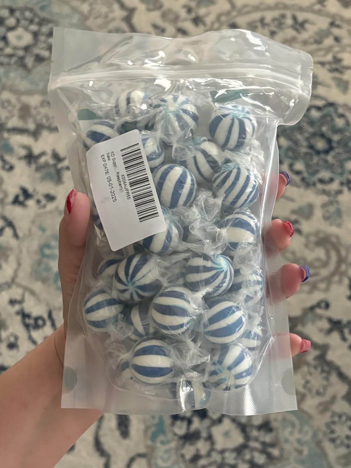 Amazon.com : KD Supplies Jumbo Candy Balls - Individually Wrapped Hard ...