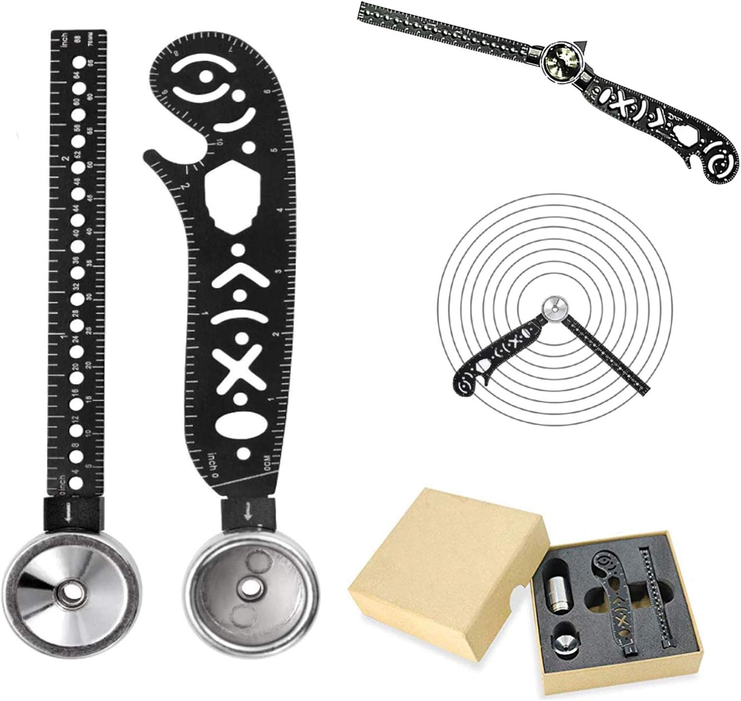 Amazon.com : KOXHOX Multifunction Drawing Tool All in One Versatile ...