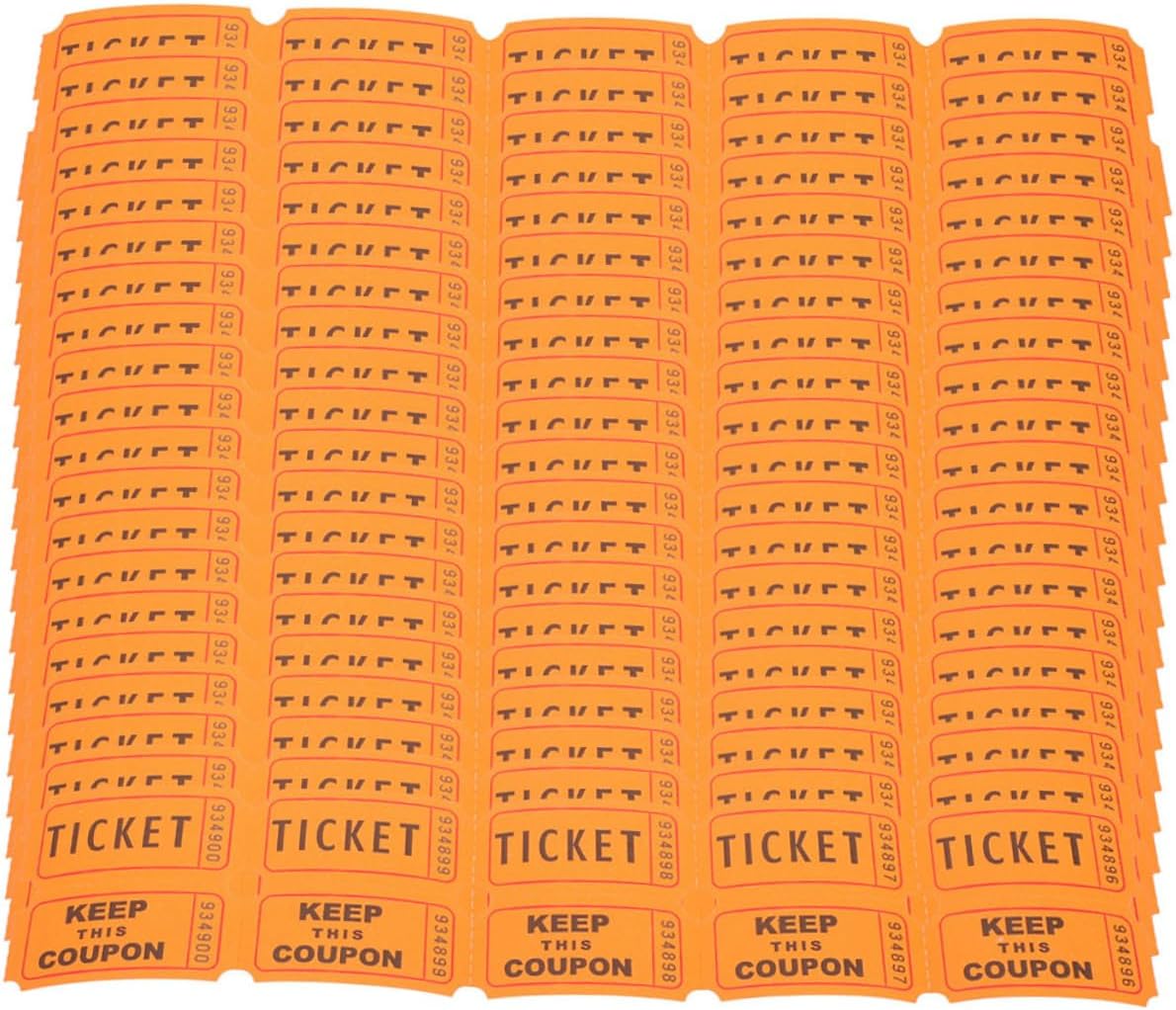 Amazon.com: GAROZATION 200pcs Colored Raffle Tickets for Events ...
