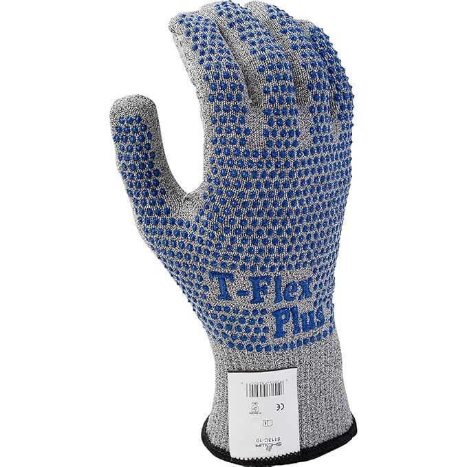 SHOWA 8113C T/Flex Dyneema Engineered Fiber Glove, Plus 13 Gauge ...