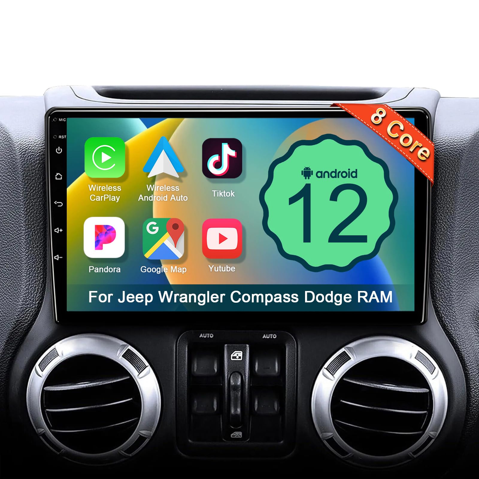 Snapklik.com : 8 Core CRUIOLUT Car Stereo Radio Upgrade For Jeep ...