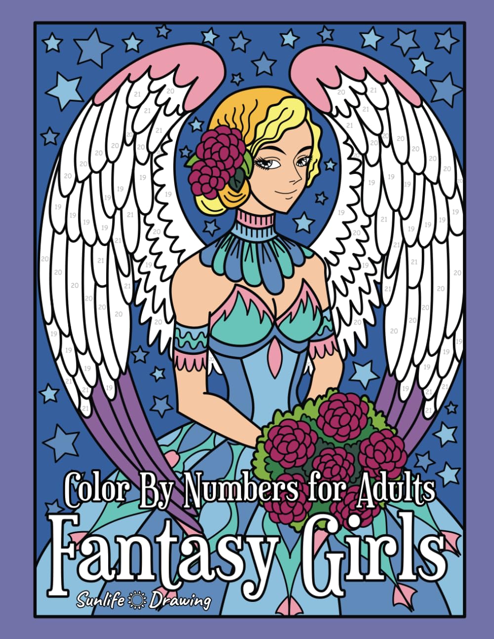 Amazon.com: Fantasy Girls Color By Numbers for Adults: Activity ...