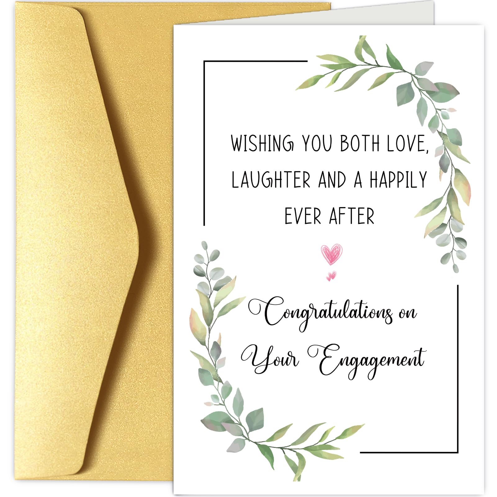 Snapklik.com : Engagement Card For Couples, Engaged Card For Her Him ...