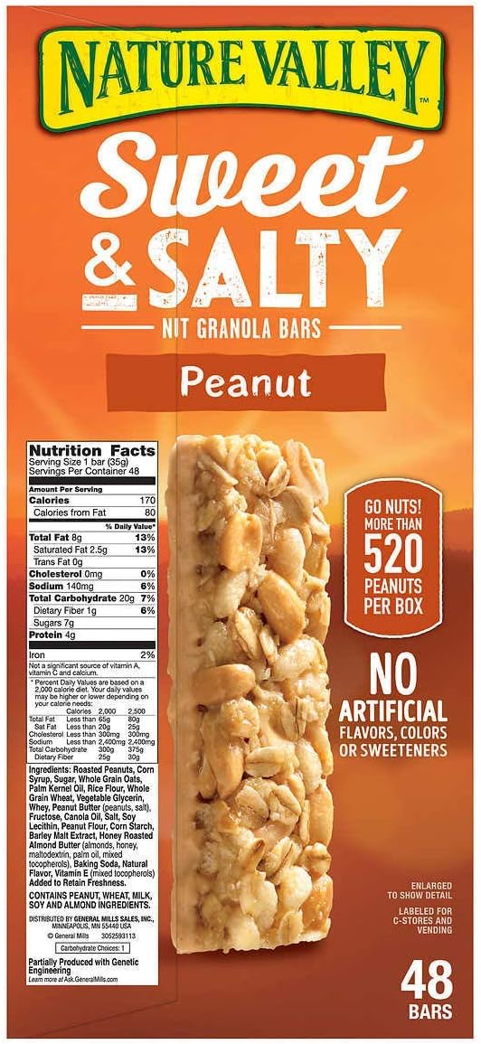 Amazon.com: Nature Valley Mini Granola Bars, Sweet and Salty Nut ...