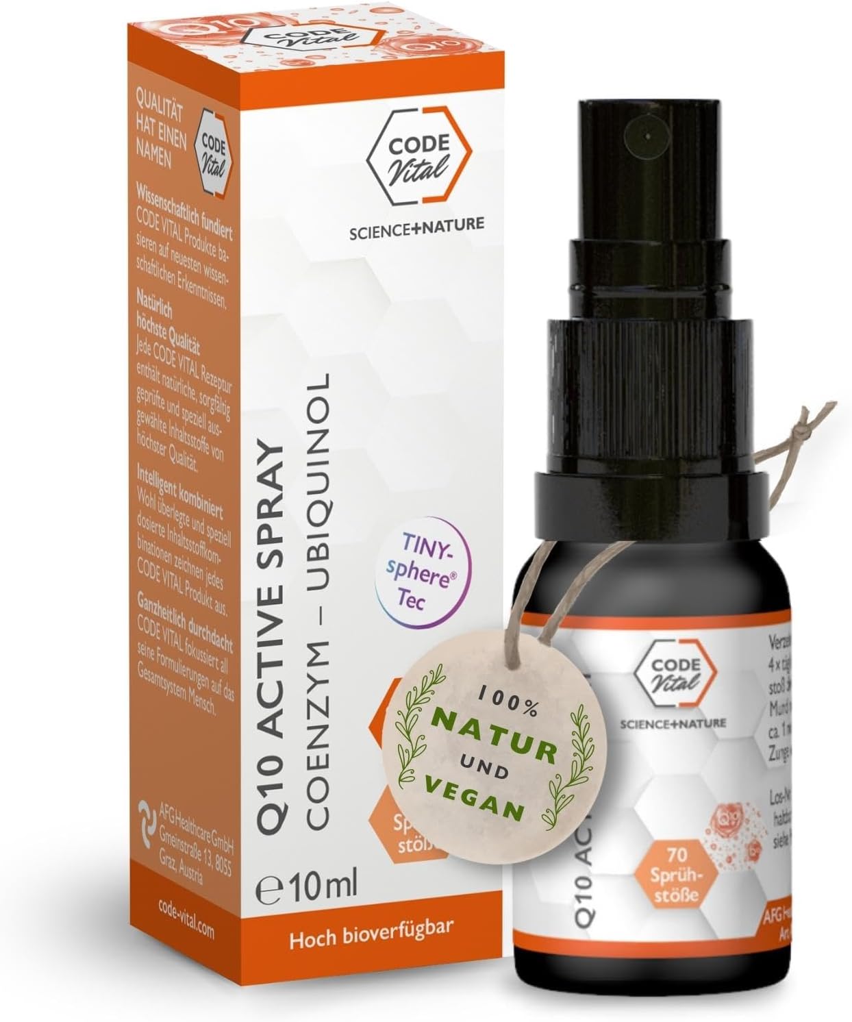 CODE VITAL® Coenzym Q10 - Ubiquinol ACTIVE SPRAY 10ml I Booster ...
