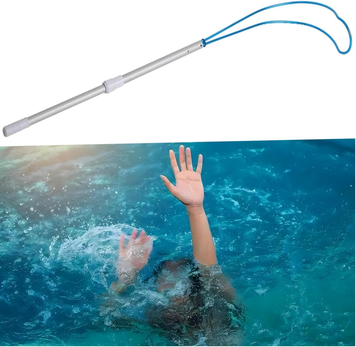 Amazon.com : 12 FT Telescopic Swimming Pool Safety Hook Pole ...