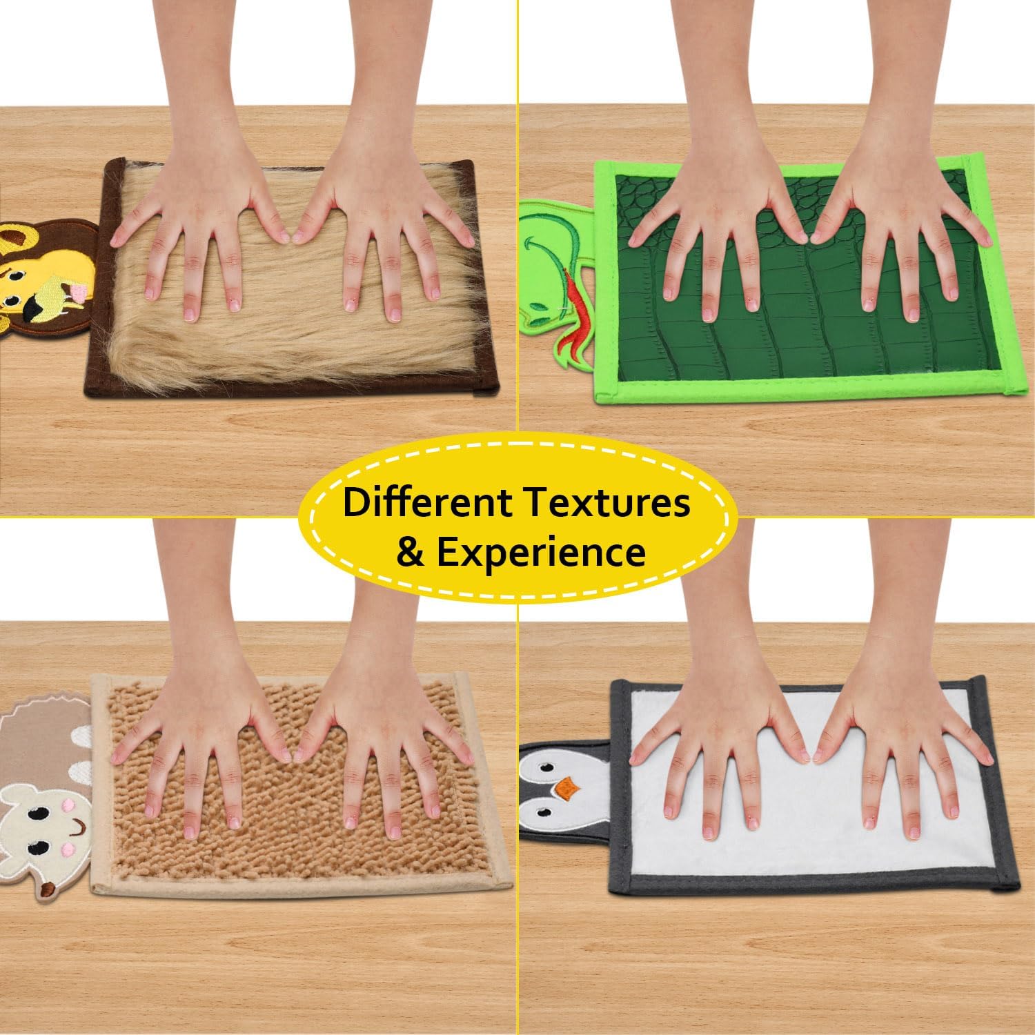 Alfombrillas sensoriales con 8 texturas diferentes, azulejos ...