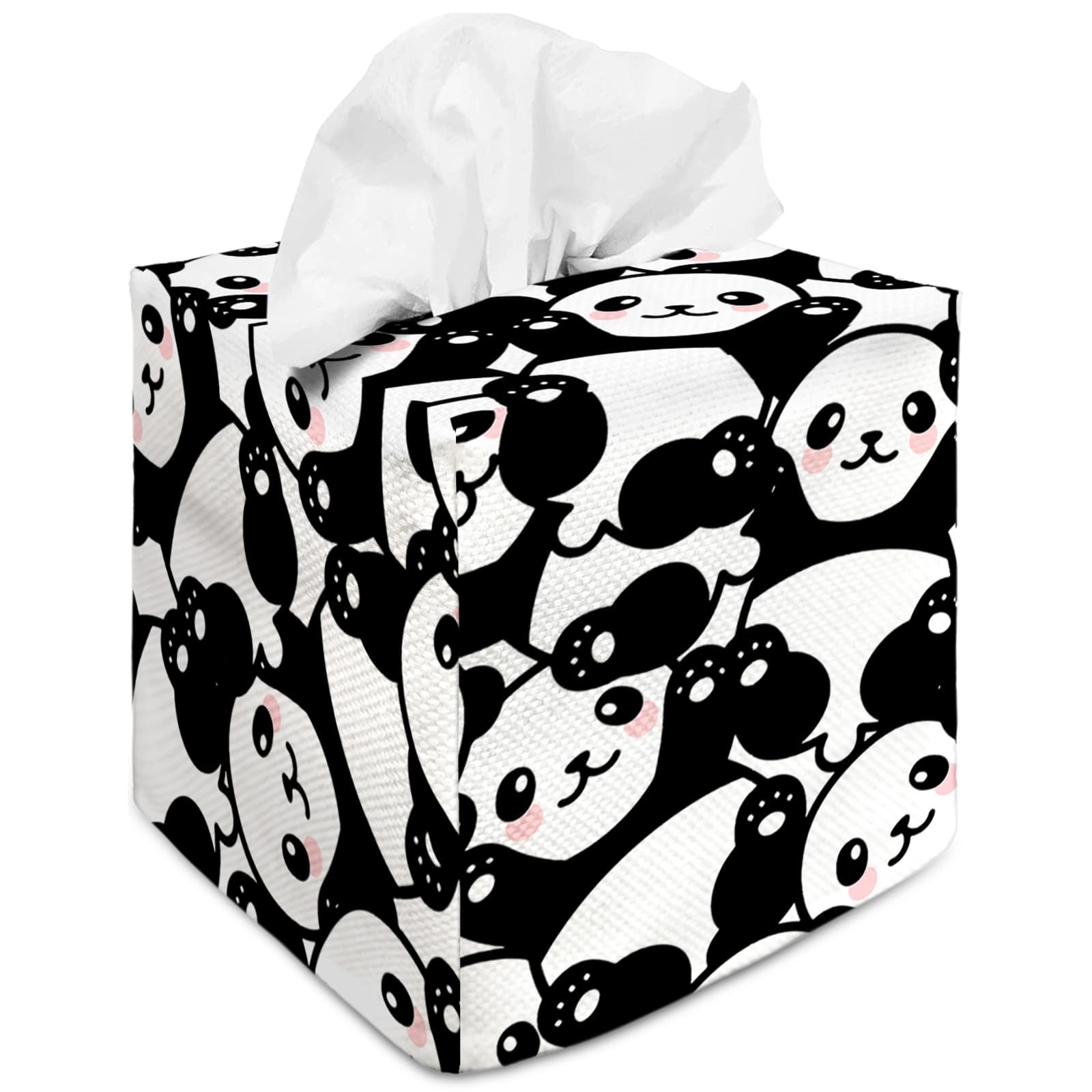 Amazon.com: Tissue Box Cover Square Canvas Decorative Tissue Box Holder ...