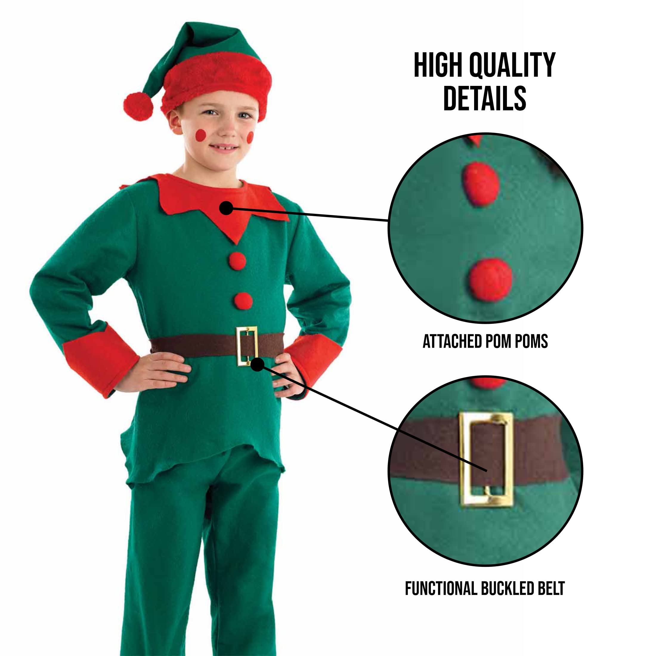 Fun Shack Christmas Elf Costume Kids, Elf Costume Kids Girls, Child Elf ...