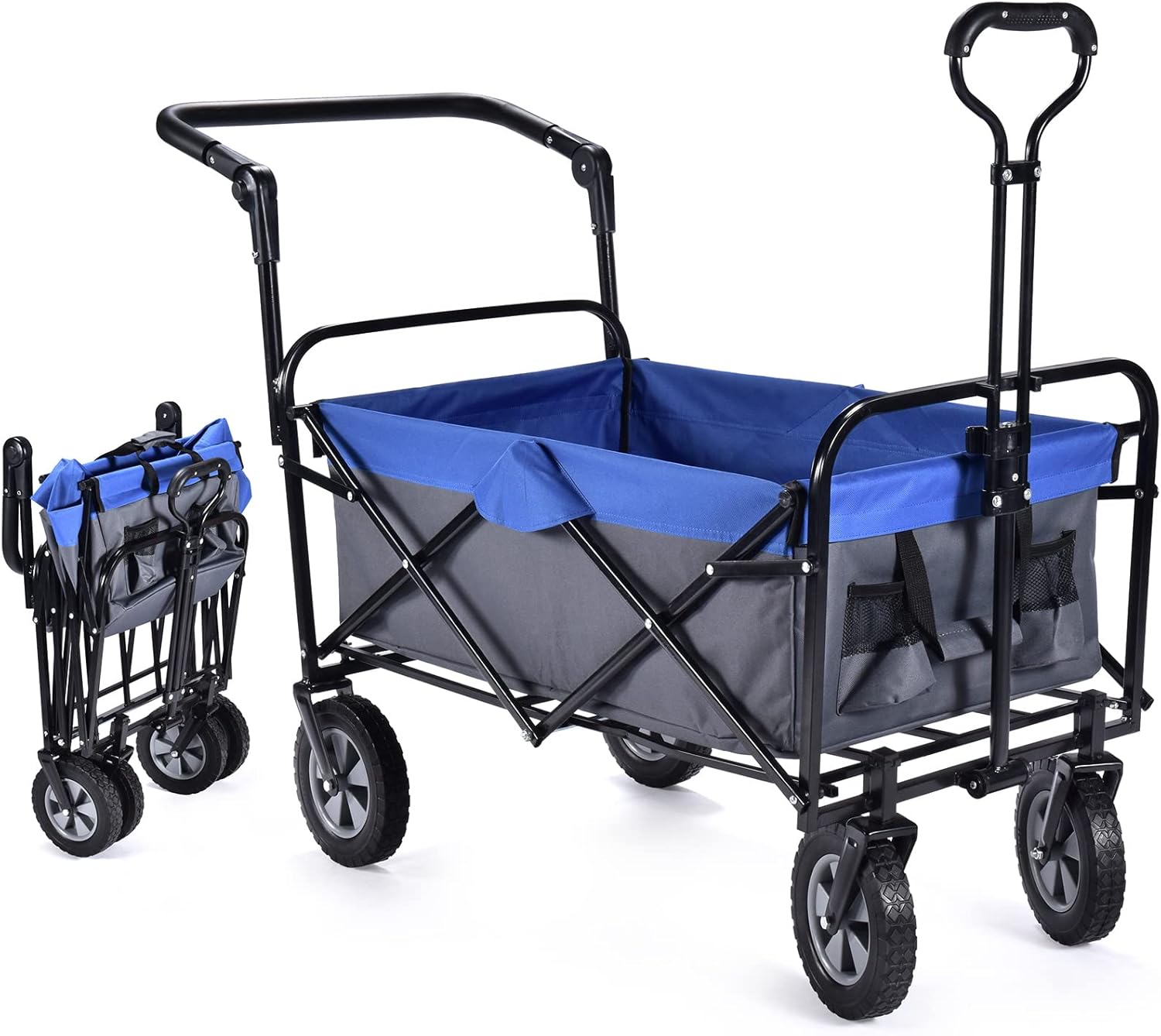 Amazon.com : Beglero Heavy Duty Foldable Wagon Cart: Collapsible Wagon ...