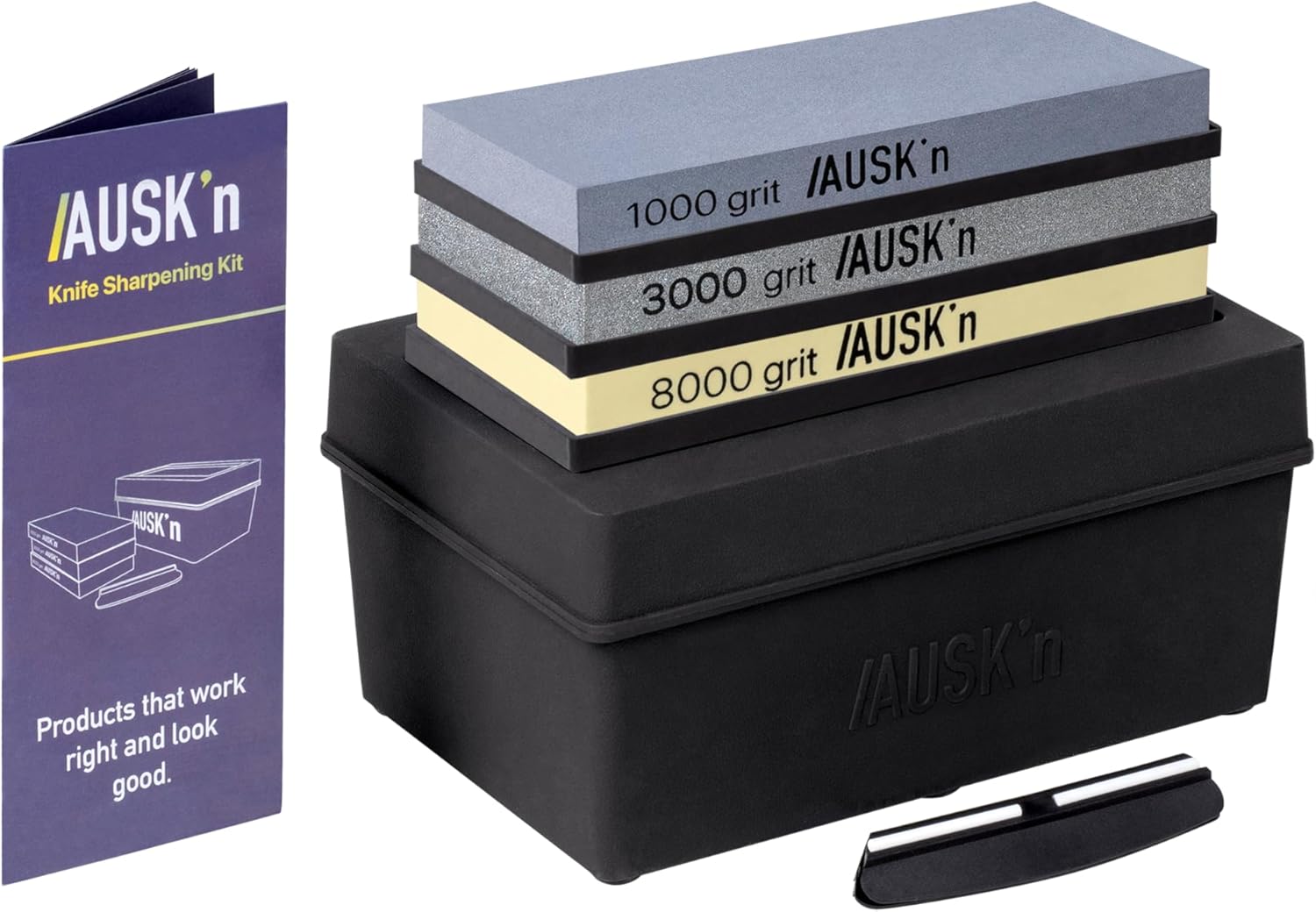 Amazon.com: Ausk’n Wet Stone Sharpening Kit, Whetstone Sharpening Kit ...