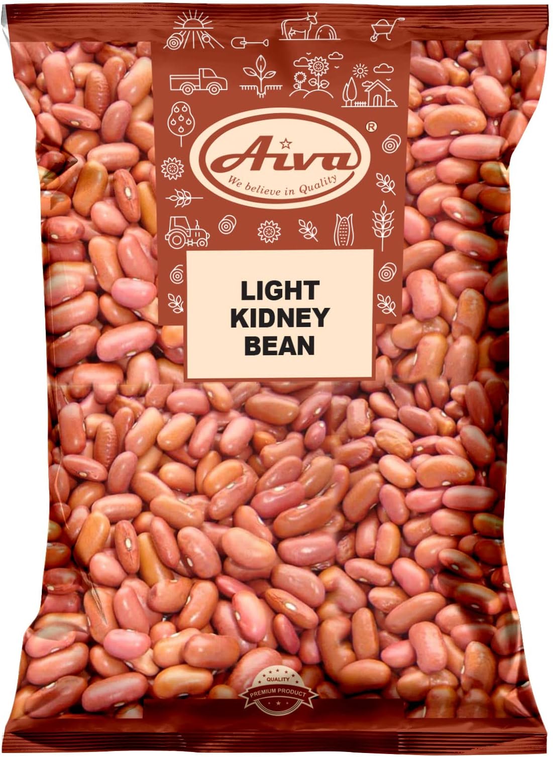 Amazon.com : AIVA - Dark Red Kidney Beans | 4 lb (1.814 kg) | (100% ...