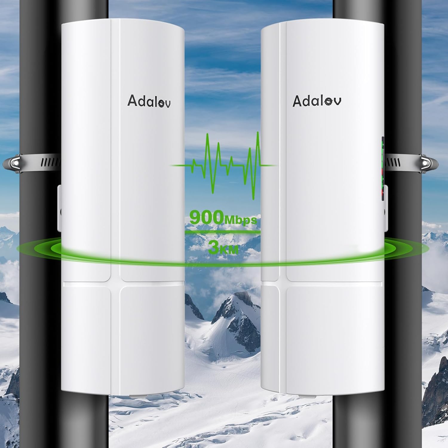 Amazon.com: Wireless Bridge, 3KM Gigabit WiFi Bridges with 1000Mbps LAN ...