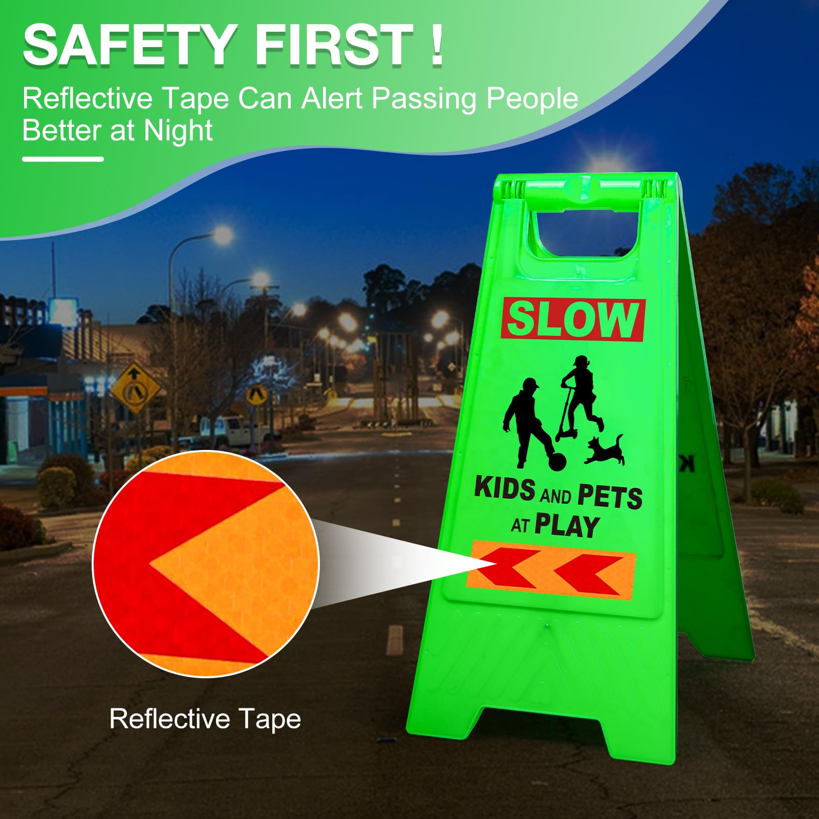 Snapklik.com : XPCARE 24 Inches Kids Playing Sign For Street, 3PACK ...