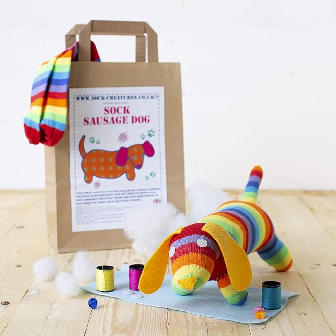 Sock Sausage Dog Craft Kit | Sewing kit | craft kit for adults | craft ...