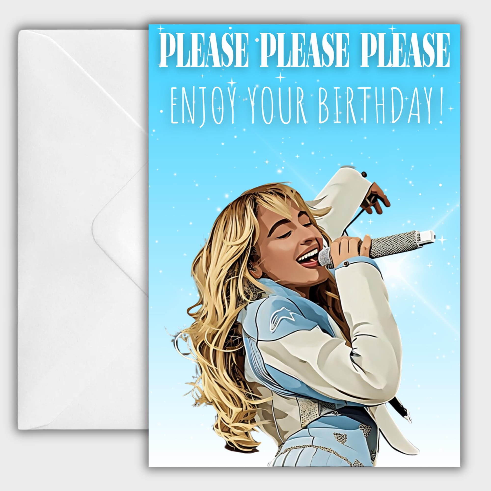 Sabrina Carpenter Birthday Card Funny Birthday Cards For Women Happy ...