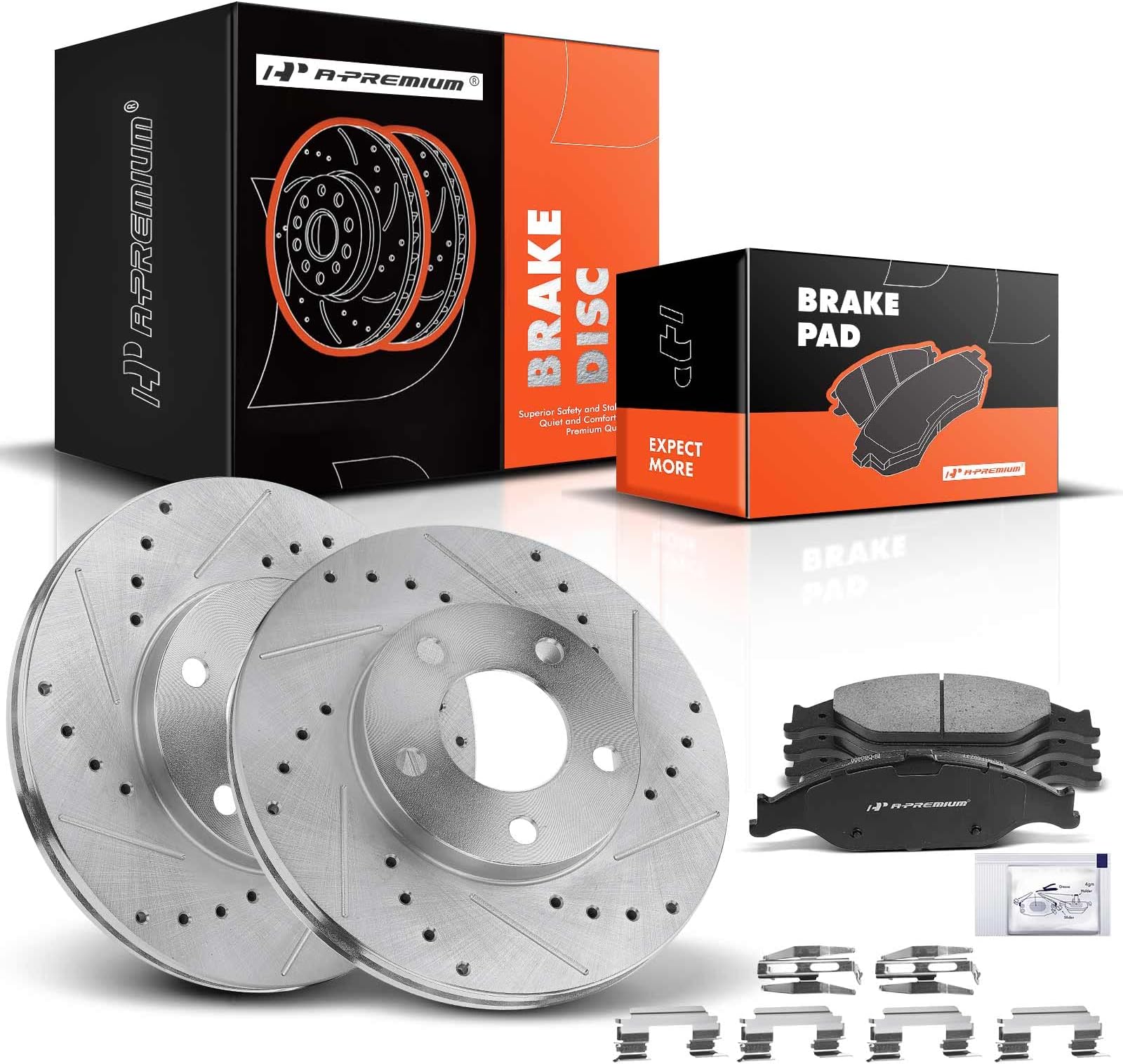 Amazon.com: Detroit Axle - Brake Kit for 99-04 Ford Mustang Base GT Drilled & Slotted Brake ...