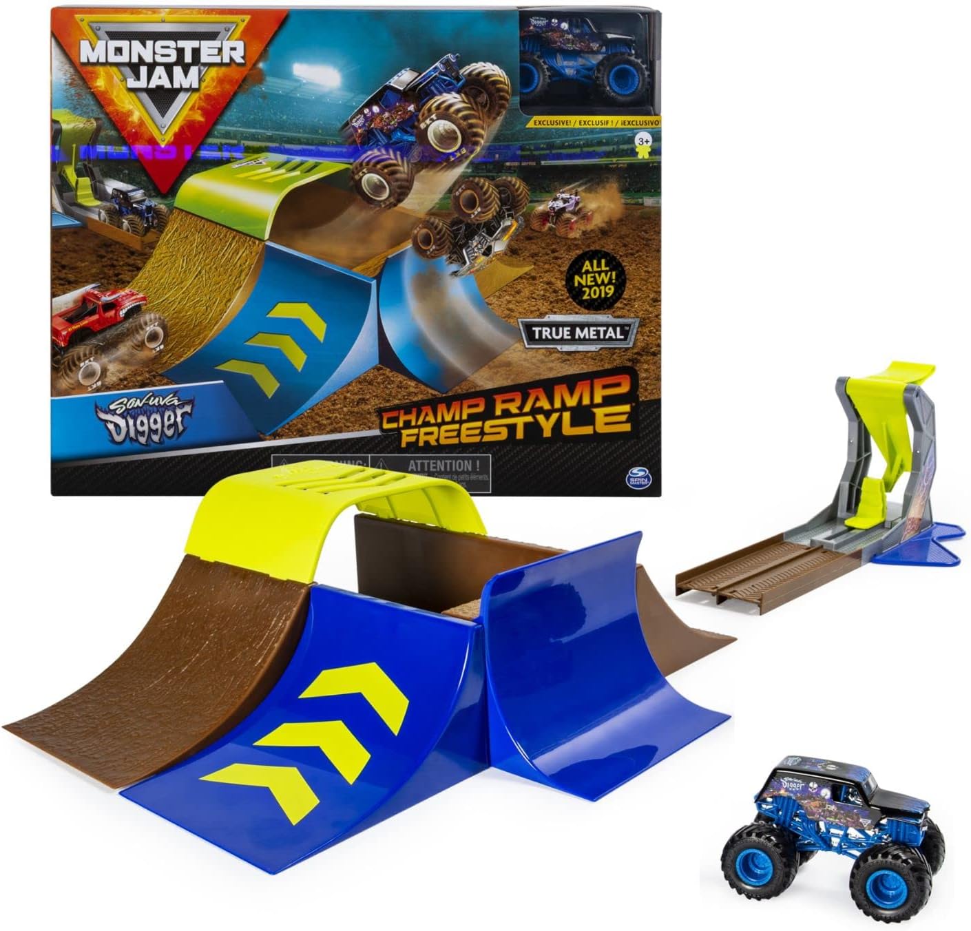 Monster Jam, El Toro Loco Venom Velocity Scorpion Playset, Mini Jams, 2 ...