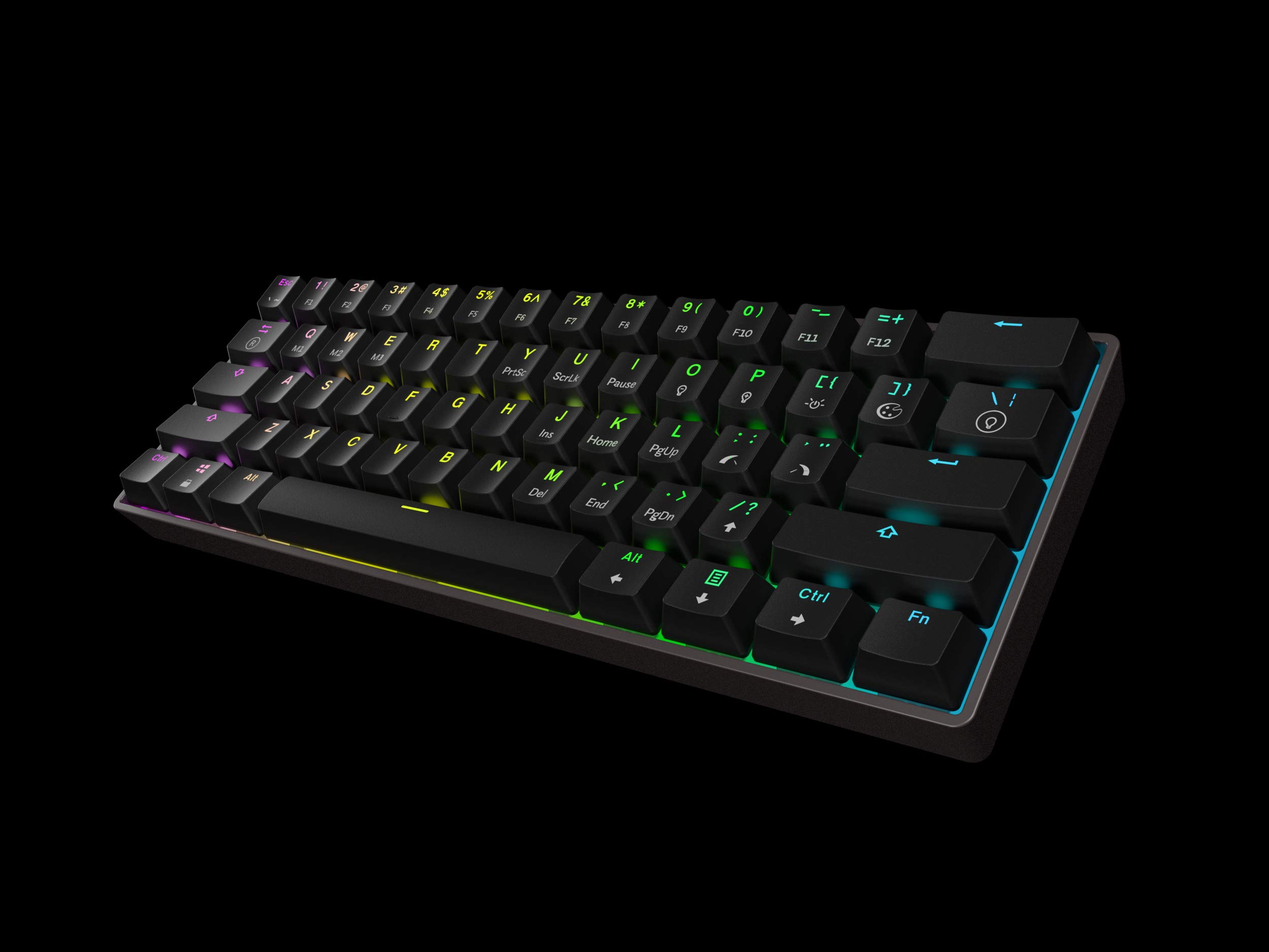 Mizar MZ60 LUNA Hot Swappable Mechanical Gaming Keyboard - 61 Keys ...