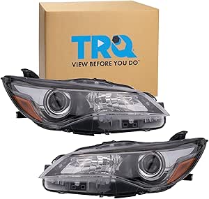 Amazon.com: TRQ Headlight Assembly Set Headlights Driver & Passenger ...