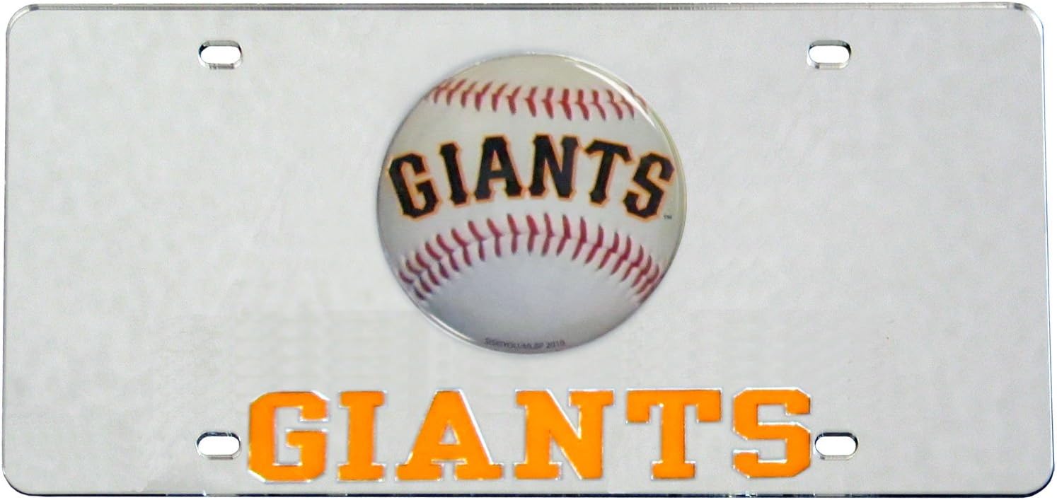 Amazon.com : MLB San Francisco Giants Mirrored License Plate ...