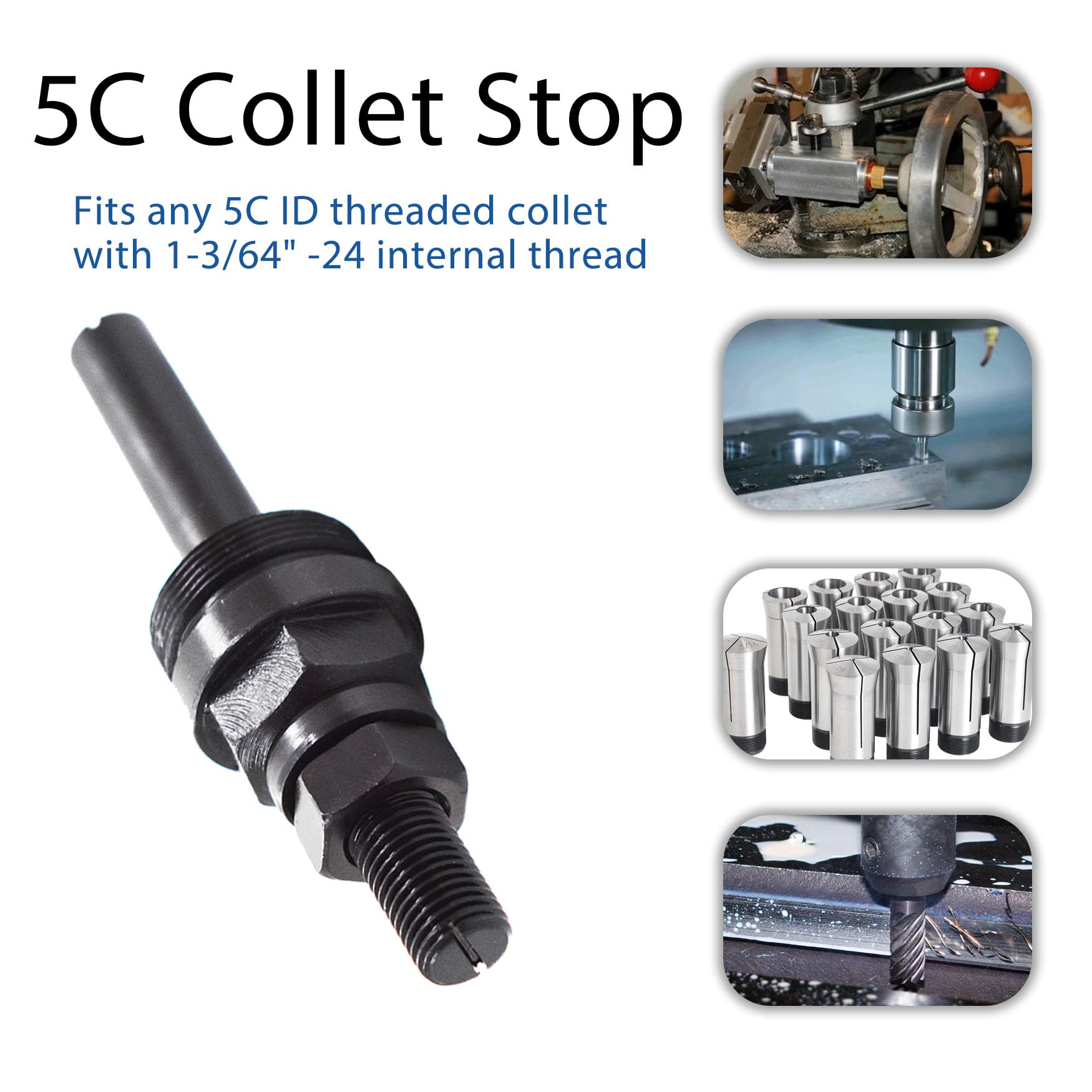 Collet Stop Set CNC Tool Holders Lathe Chuck Precision 5c Er32 Collet ...