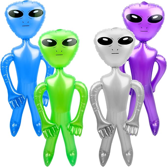 Amazon.com: 4 Pack 67 Inch Inflatable Alien Toy Giant Inflatable Alien ...