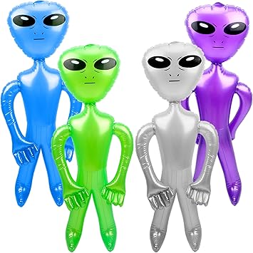 Amazon.com: 4 Pack 67 Inch Inflatable Alien Toy Giant Inflatable Alien ...