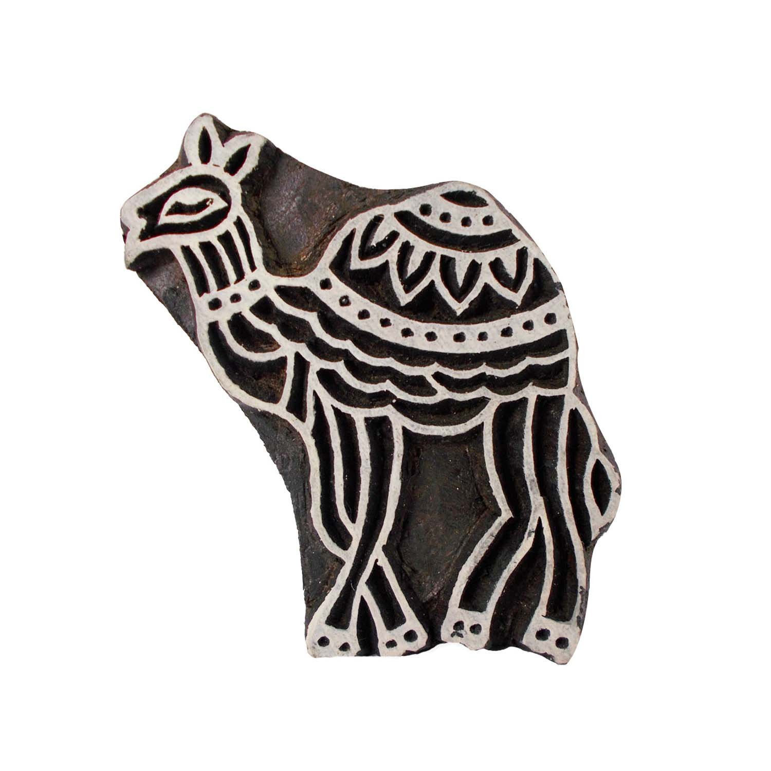 Snapklik.com : Indian Camel Pattern Handmade Wooden Textile Printing ...