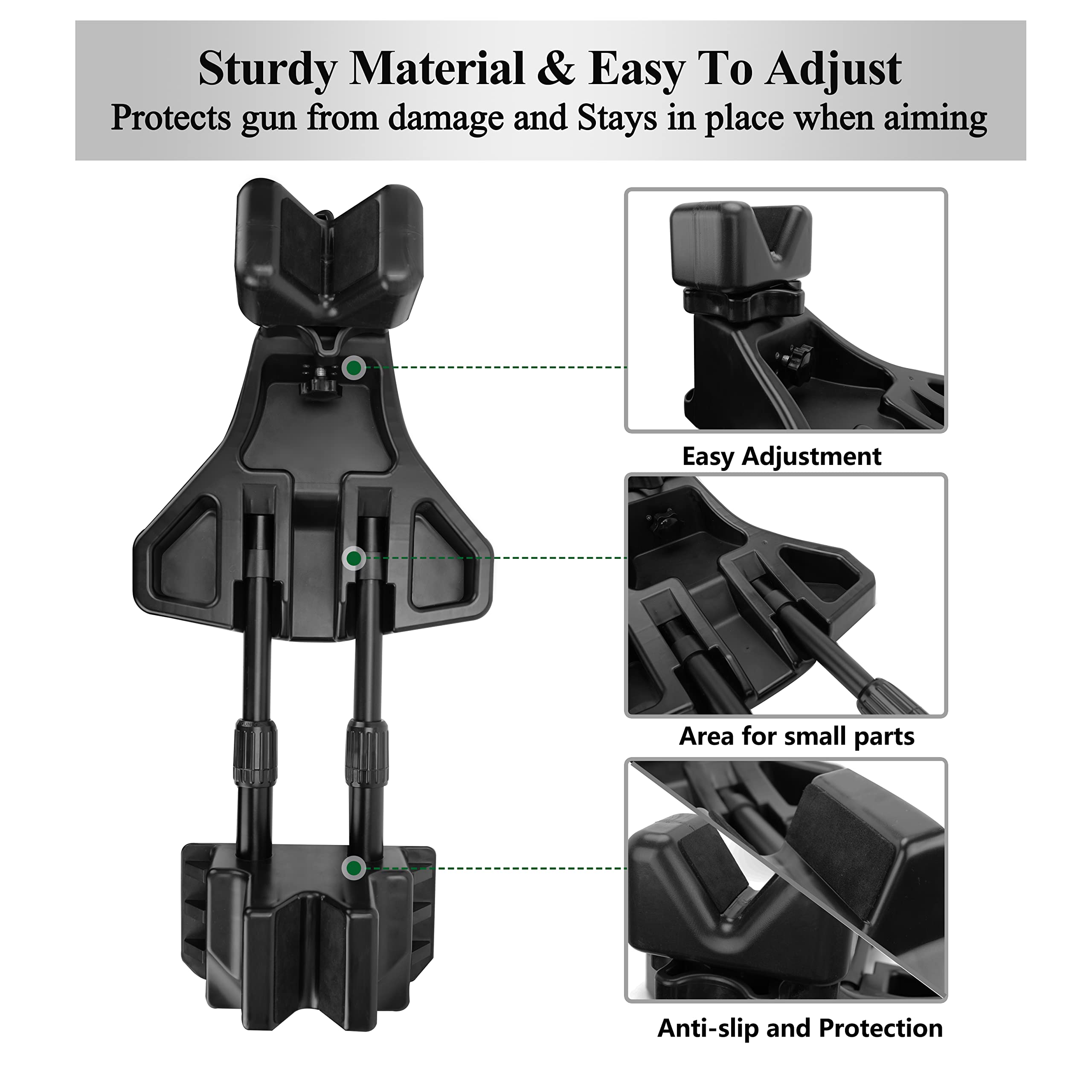 Pridefend Shooting Rest for Rifles, Adjustable Front & Rear Shooting ...