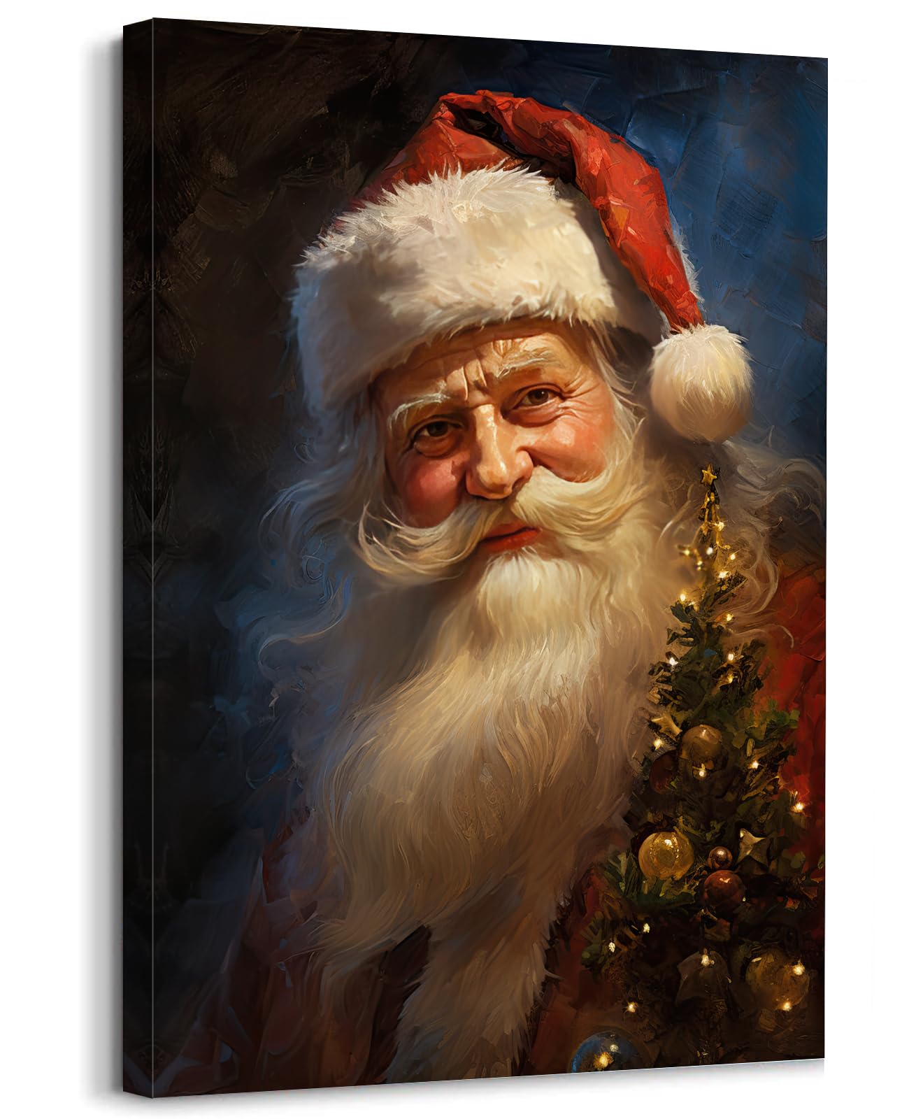 Amazon.com: Vintage Santa Claus Wall Art Winter Christmas Poster ...