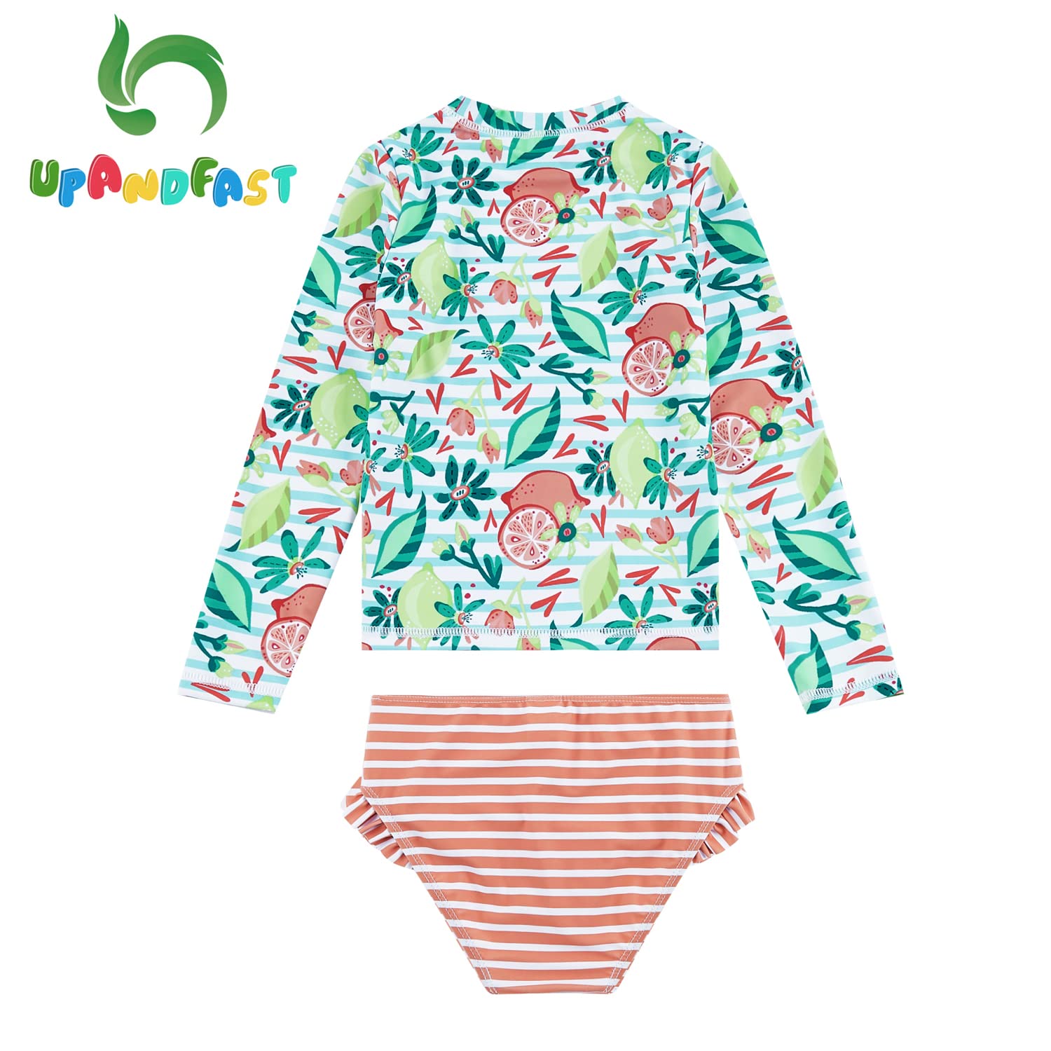 Snapklik.com : Upandfast Girls Rash Guard Set Long Sleeve Two Piece ...