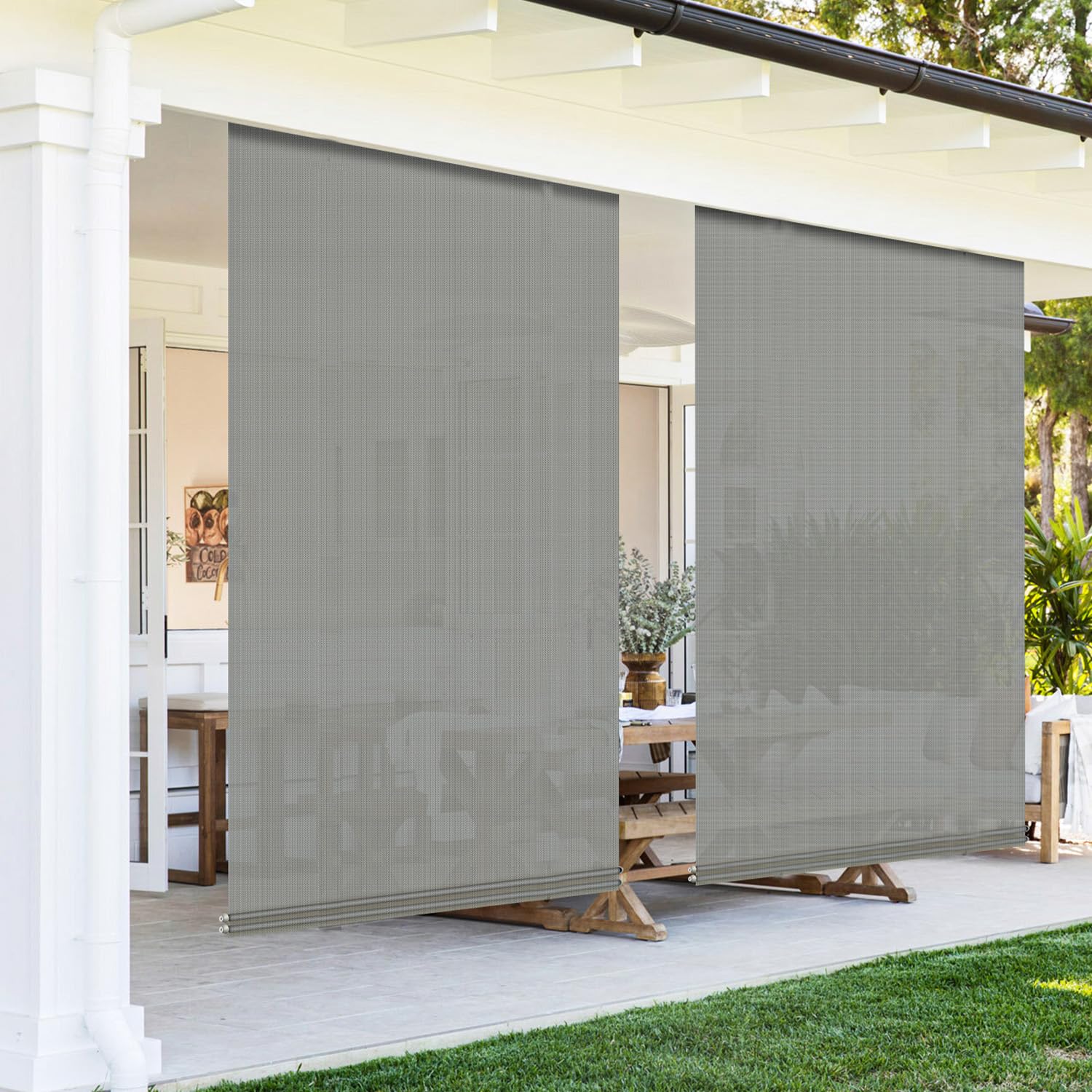 Amazon.com : AwnPro 4'W x 6'H Outdoor Shade Blinds Patio Roll Up ...