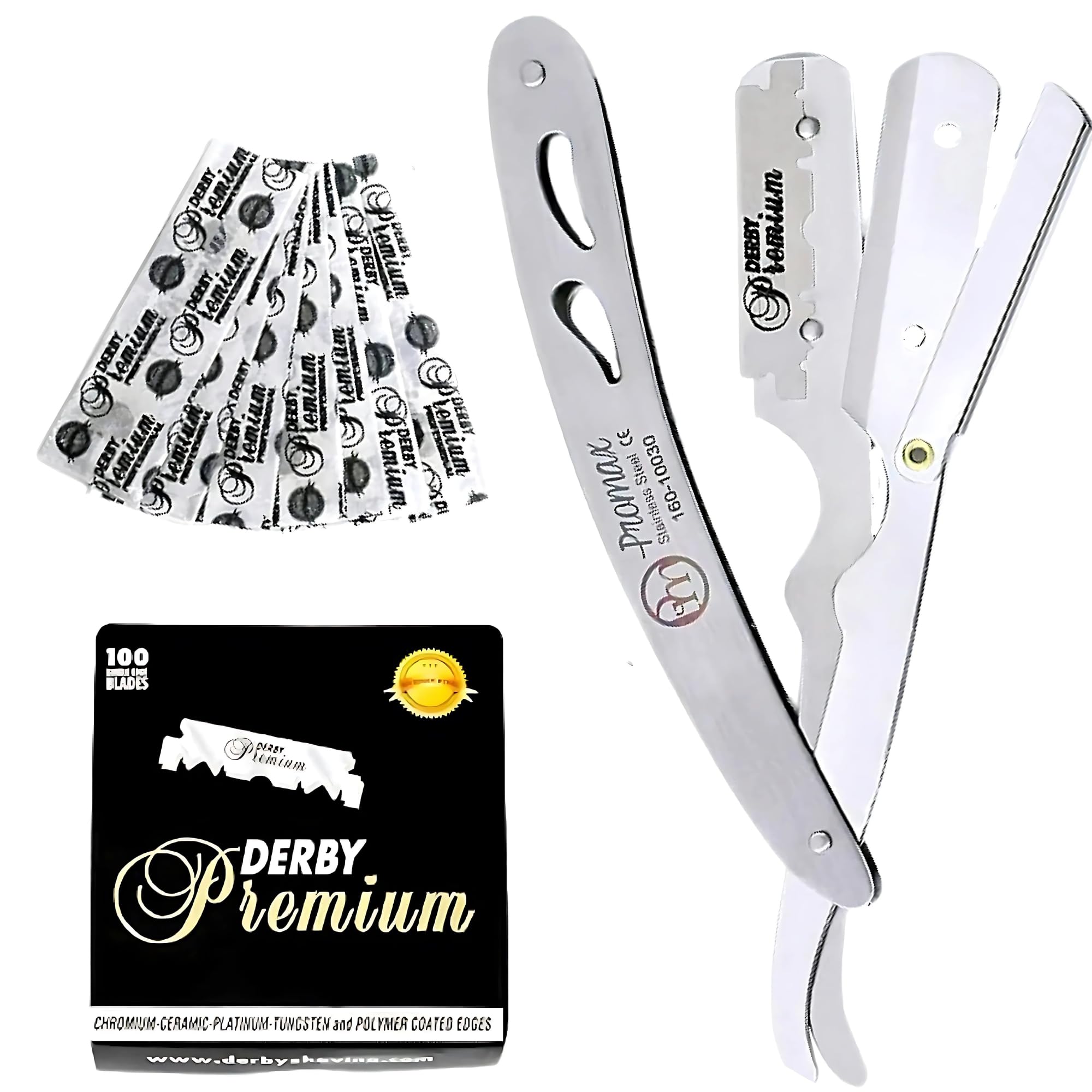 Amazon.com: ProMax Steel Barber Razor - Professional Straight Edge ...