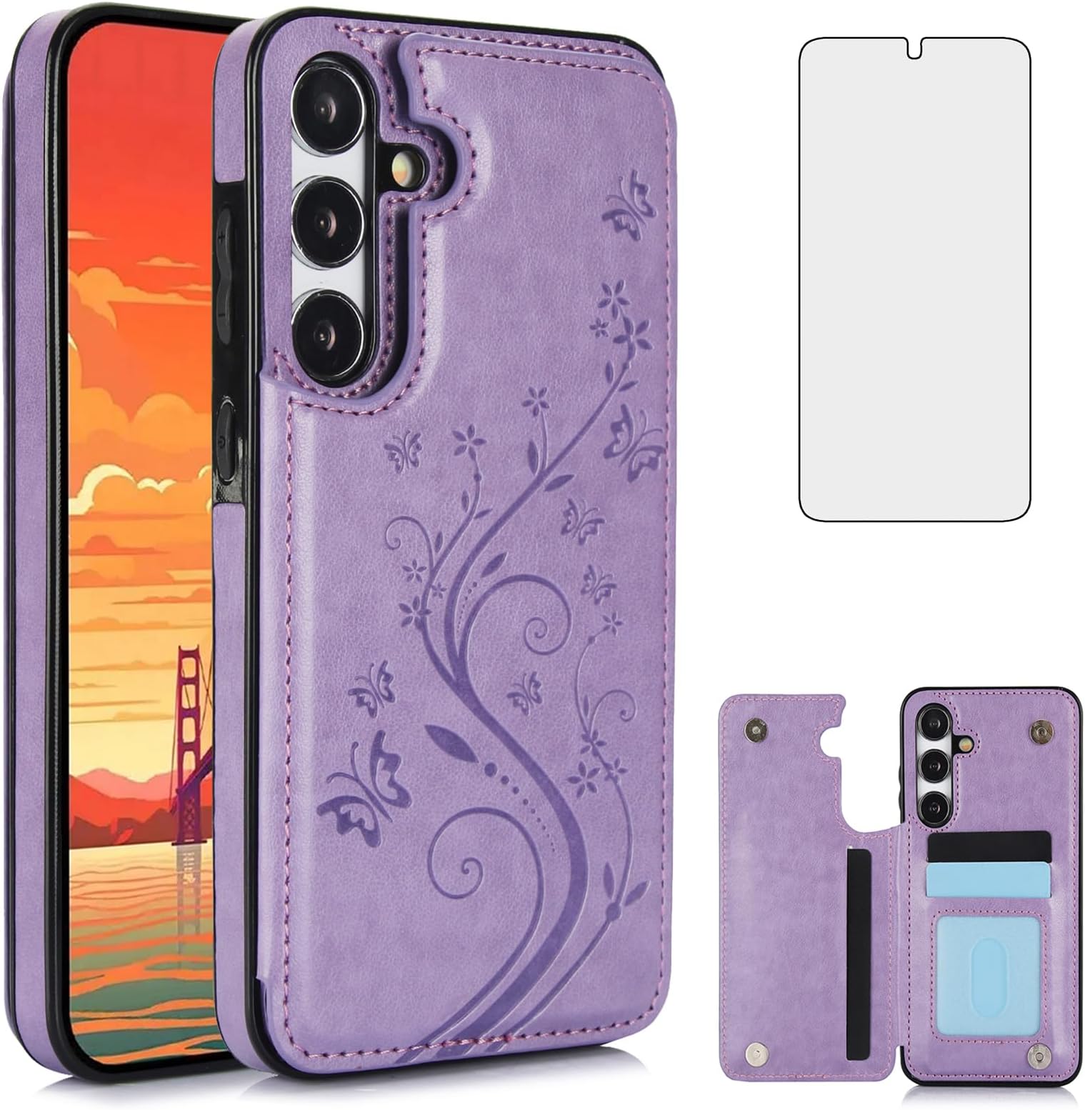 Amazon.com: Asuwish Phone Case for Samsung Galaxy A35 5G with Tempered ...