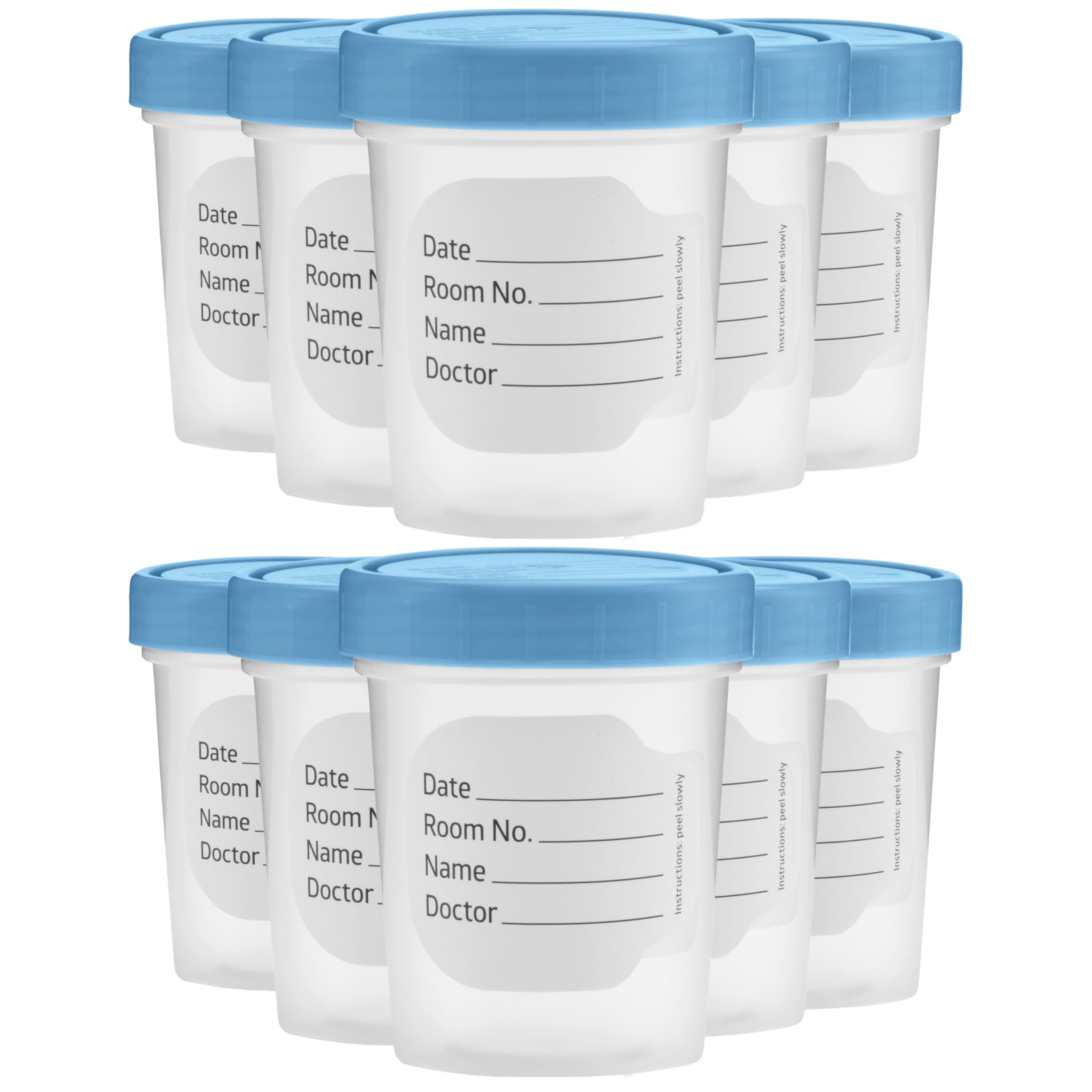 Urine Sample Collection Cups Sterile Urine Specimen Cups With Lids 2PK ...