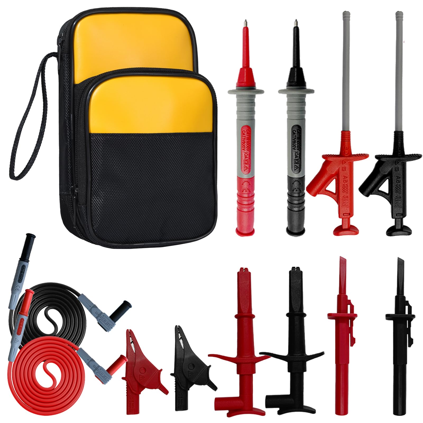 MAKEITPRO 13 in 1 Professional Electrical Test Leads Multimeter Test ...