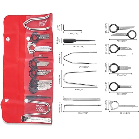 Amazon.com: Car Radio Audio Removal Install Key Kit Automotive Audio ...