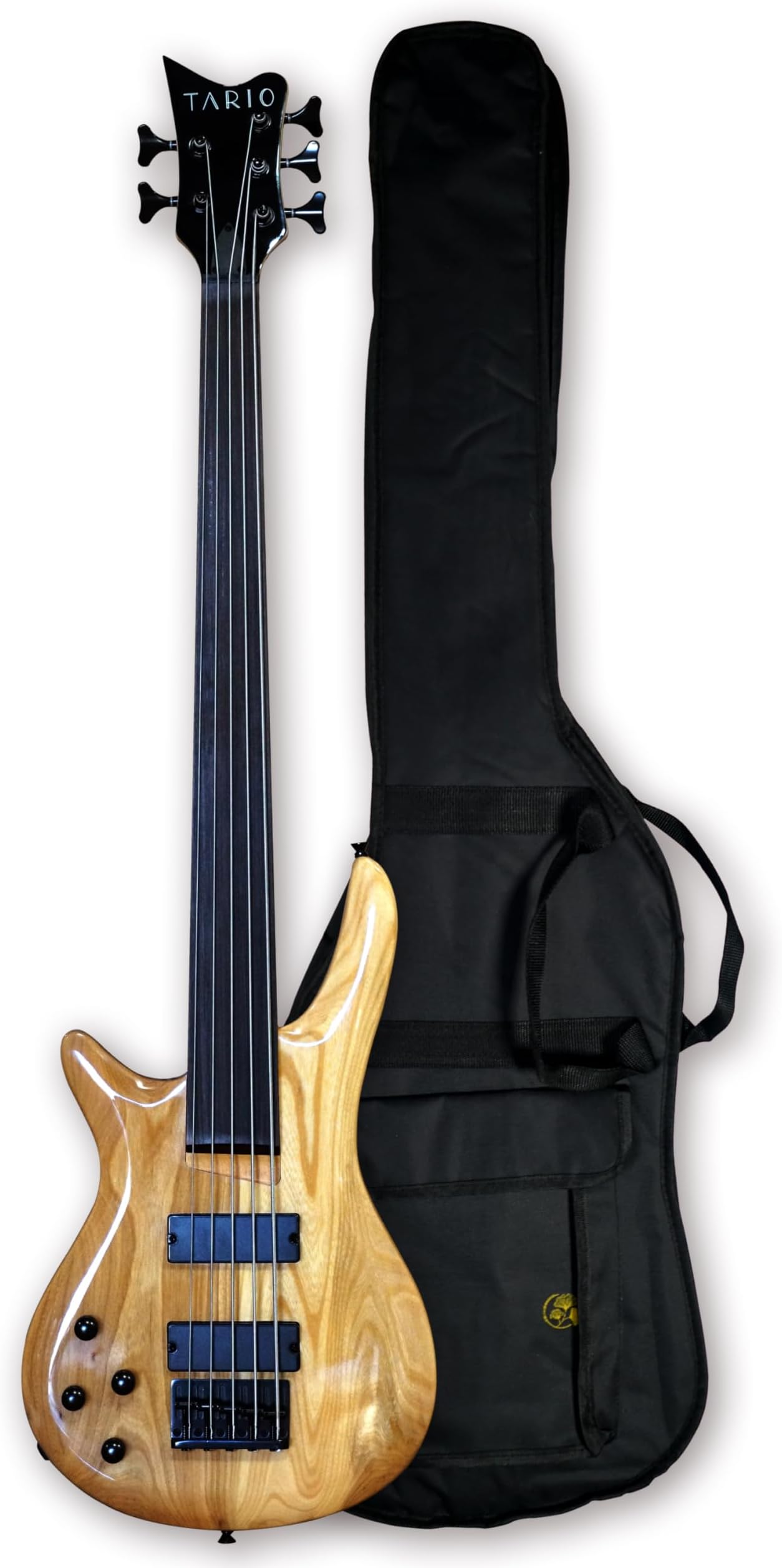 Amazon.com: TARIO Left-handed Fretless 5 String Electric Bass Bolt_On ...