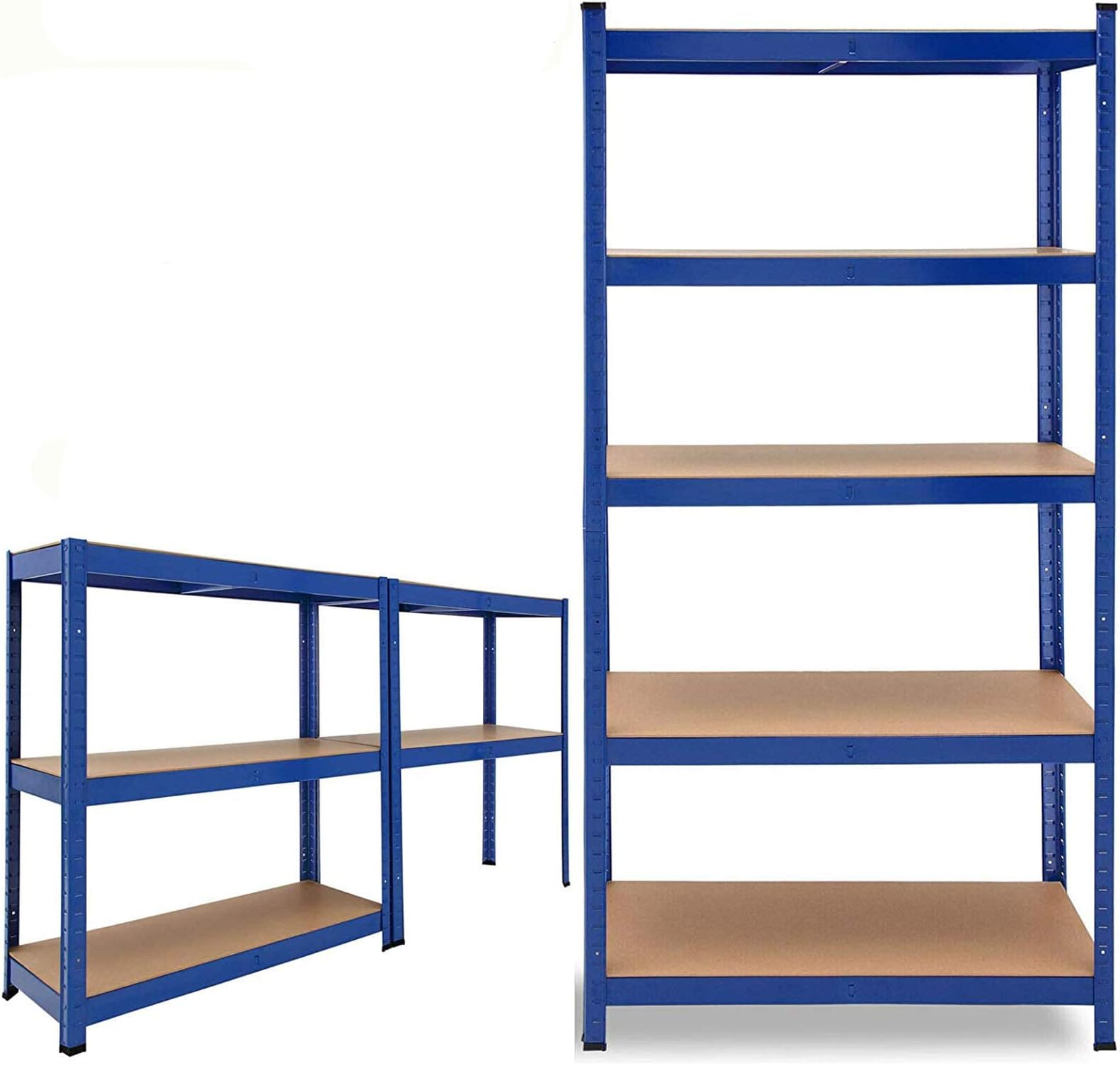 Heavy Duty Steel Shelving Unit Garage Racking Unit 175kg per Shelf (5 ...